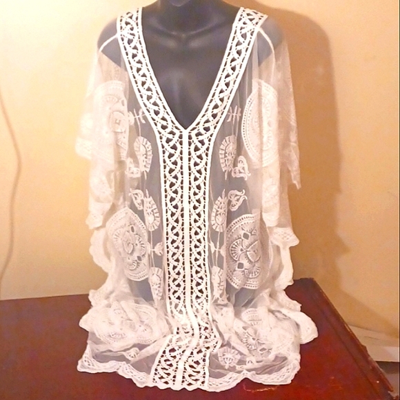 Rachel Zoe | Swim | Nwt Rachel Zoewhitelacelight Meshbathing Suit Cover ...